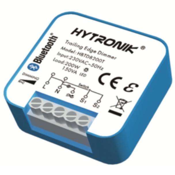 HYTRONIK HBTD8200T Bluetooth Dimmer 150VA 0~240VAC 0.625A Triac Output | Power Supplies Australia